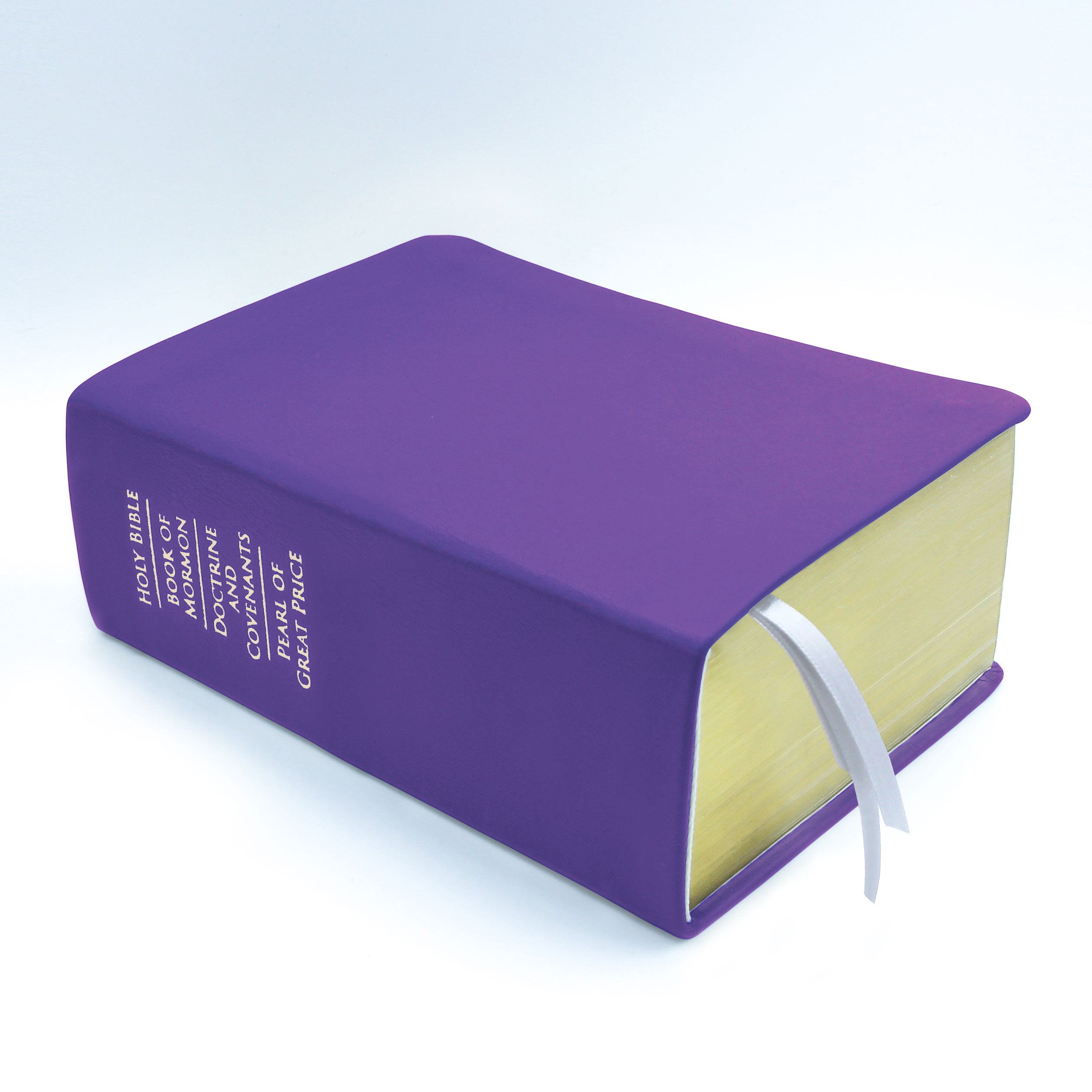 Basic Quad Amethyst Colored LDS Scriptures | Customizable